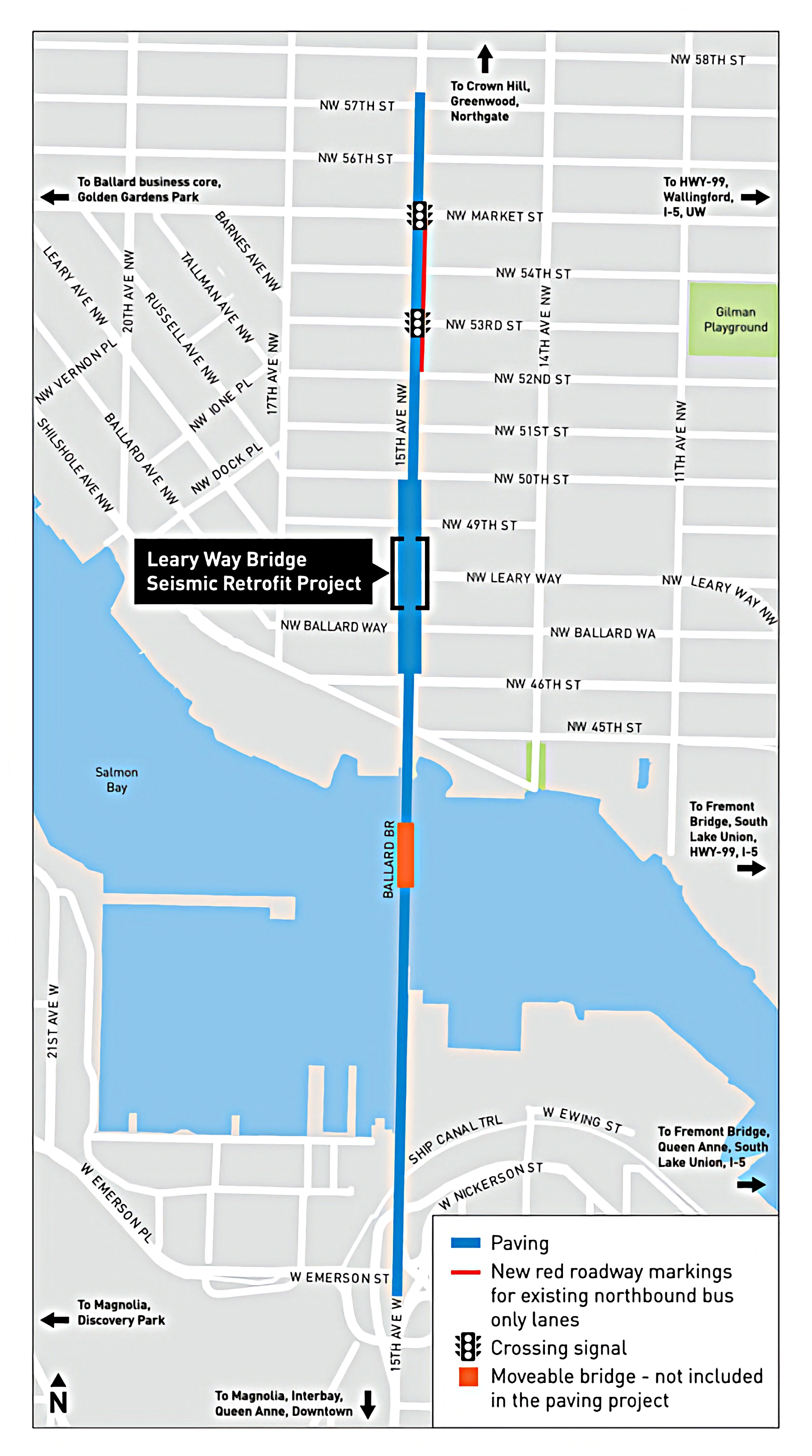 SDOT: The 15th Ave W/NW and Ballard Bridge Paving project at 60% design ...